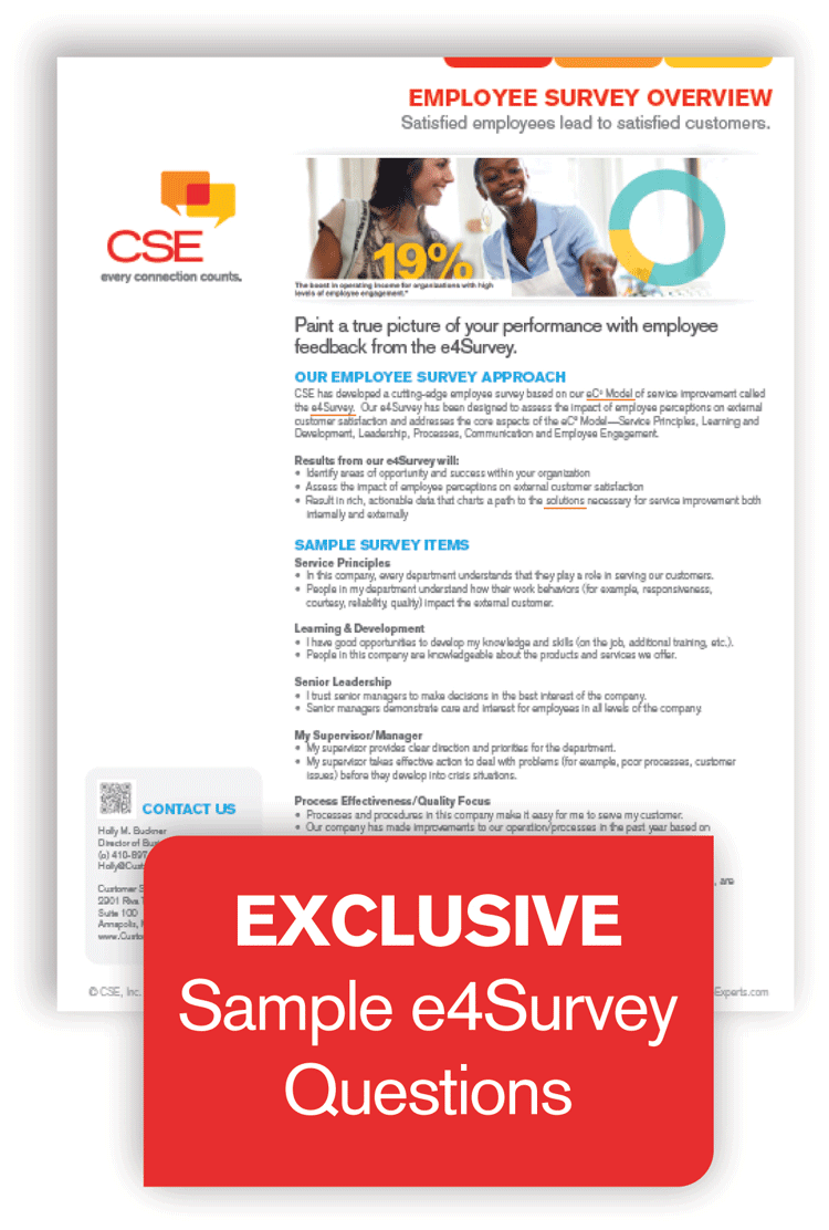 Get Your Copy of CSE's Sample Employee Survey Questions!
