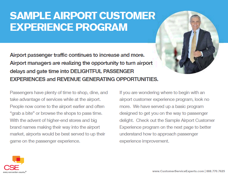 Sample Airport Customer Experience Program